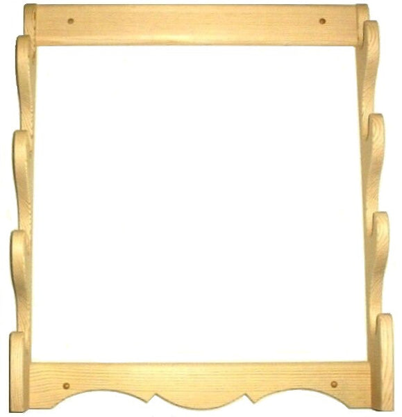 Pine Wooden Gun Rack 4 Place Rifle Shotgun Wall Mount Display – Gun ...