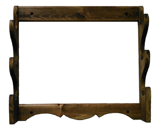 Rustic Wooden Gun Rack 3 Place Rifle Shotgun Wall Mount Display – Gun ...