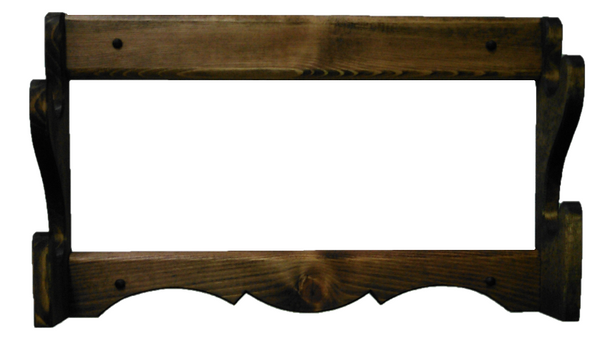 Rustic Wooden Gun Rack 2 Place Rifle Shotgun Wall Mount Display – Gun ...